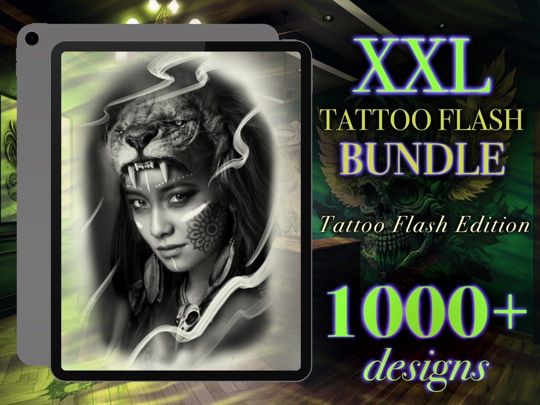XXL Procreate Tattoo Flash Bundle | Procreate Flash | Procreate Tattoo ...