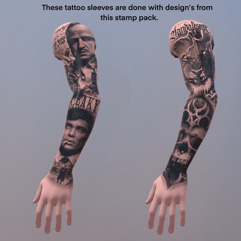 Procreate Realism Bundle Tattoo Flash Procreate Flash - Etsy