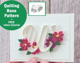 Digital Download Pattern Typography Quilling Letter - Etsy