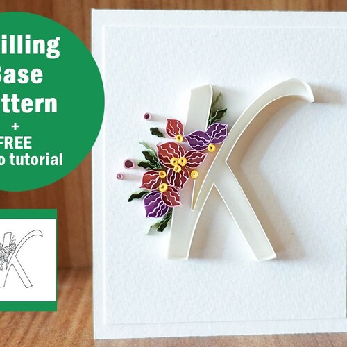 Digital Download Pattern Quilling Typography Letter - Etsy