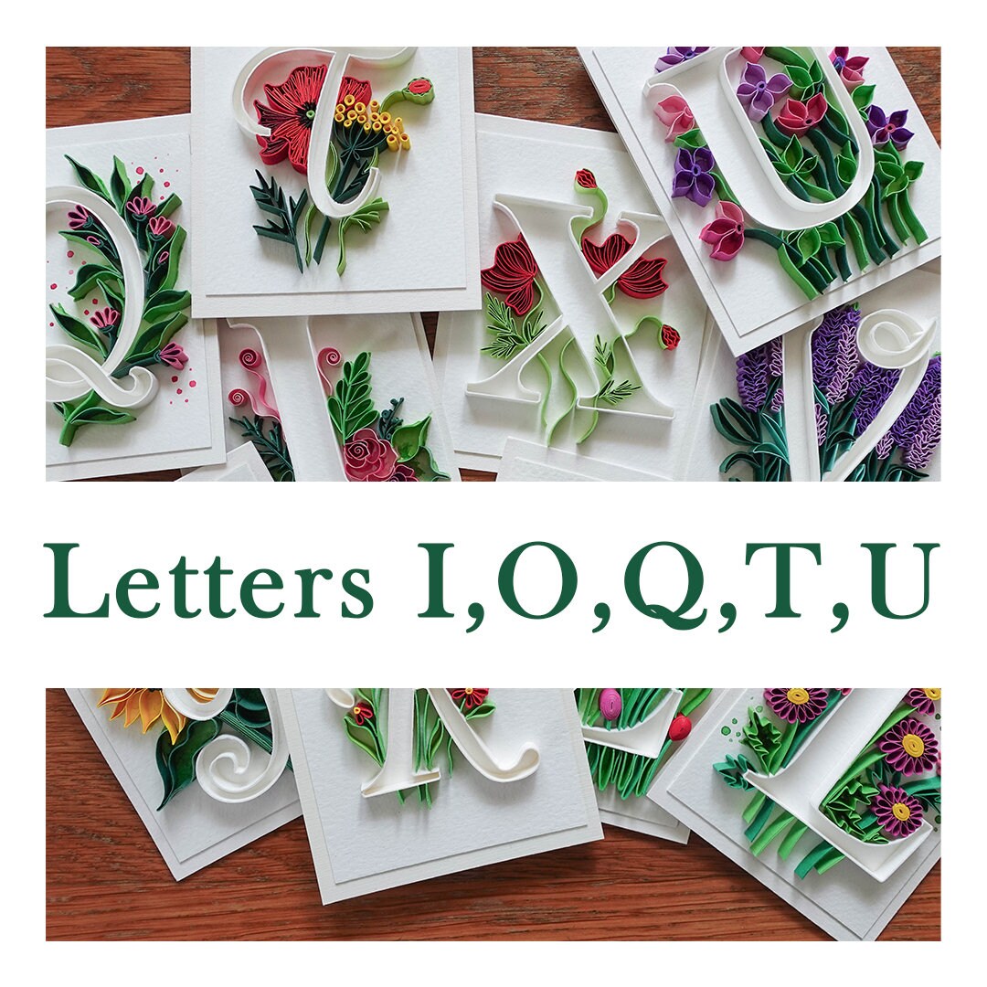 Mini Cards Handmade Letters Alphabet Paper Quilling - Etsy