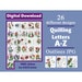 Digital Download Alphabet Letters A-Z Patterns Quilling Outlines ...