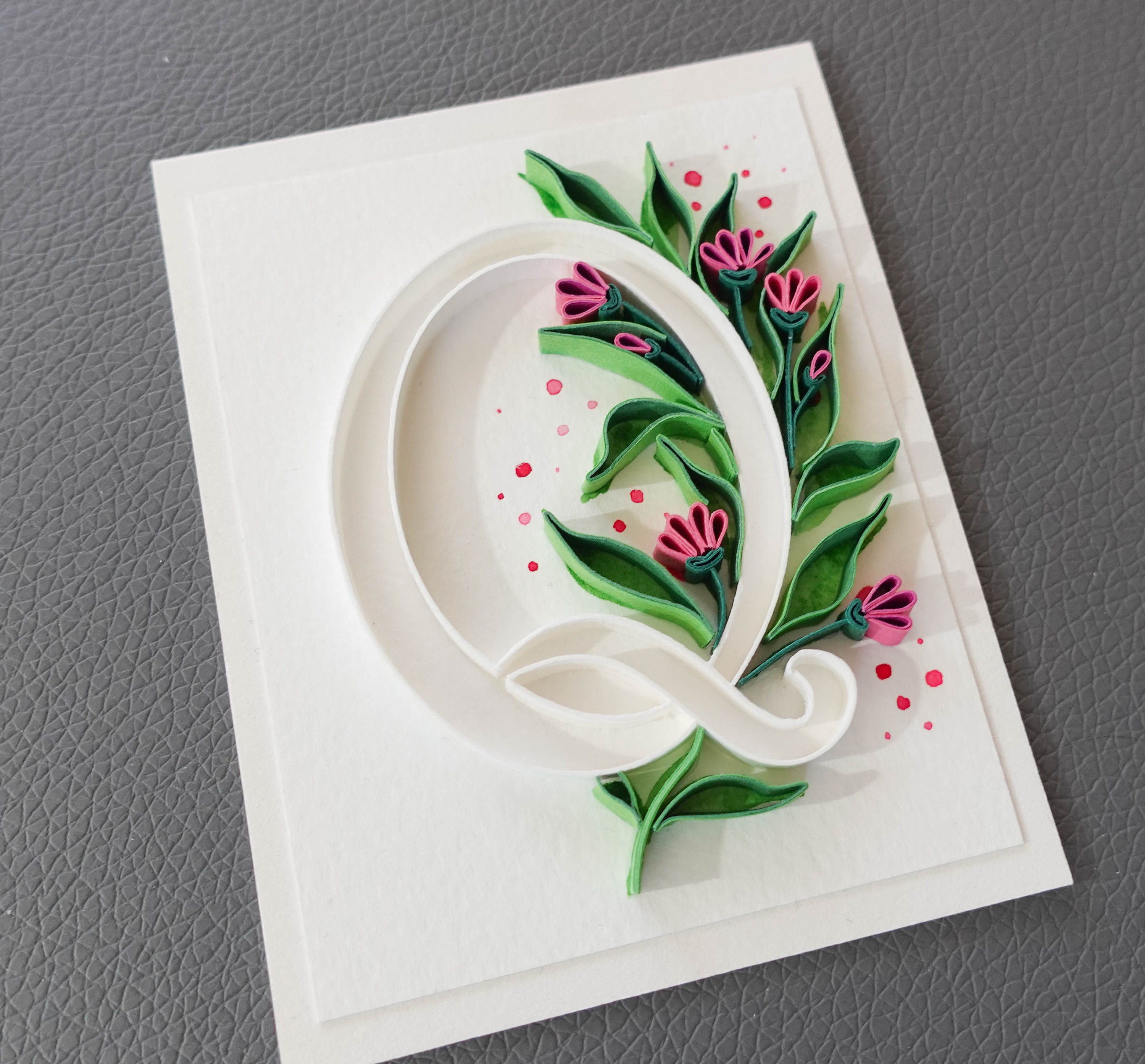 Mini Cards Handmade Letters Alphabet Paper Quilling - Etsy