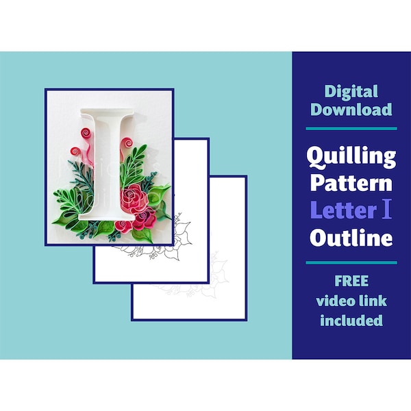 Letter I Quilling - Etsy