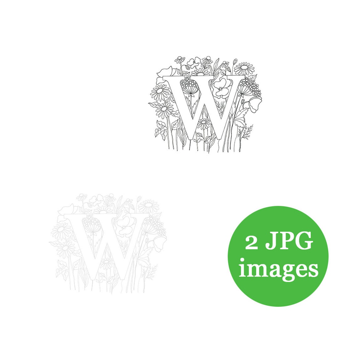 Digital Download Pattern Quilling Typography Letter - Etsy