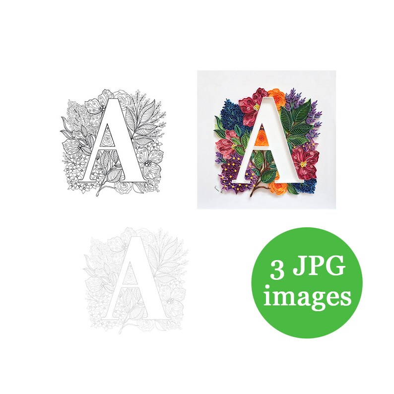 Digital Download Pattern Base Paper Quilling Typography - Etsy