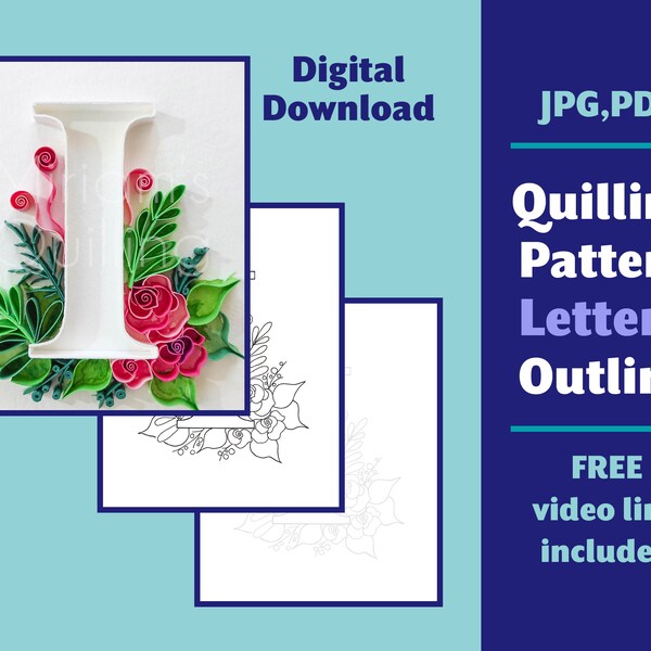 Letter I Quilling - Etsy