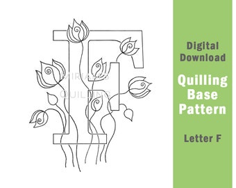 Digital Download Pattern Typography Quilling Letter - Etsy