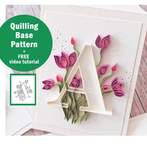 Digital Download Pattern Base Paper Quilling Typography - Etsy