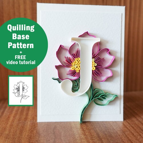 Digital Download Pattern Letter R Typography Quilling Base - Etsy