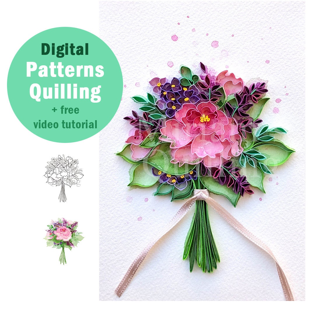 Paper Quilling Flowers Tutorial