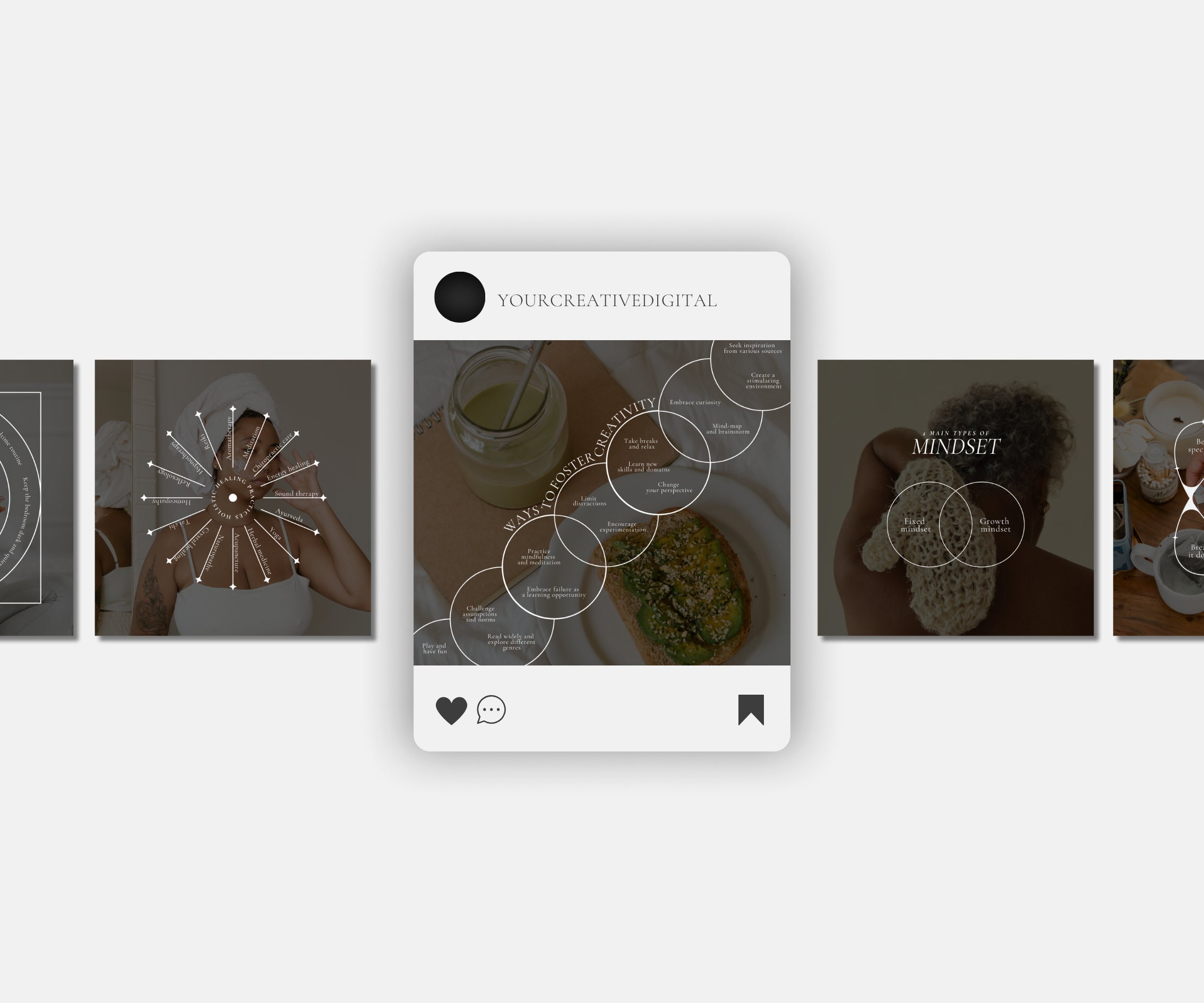 40 Self-help Instagram Post Templates, Mental Health, Wellness, Self ...