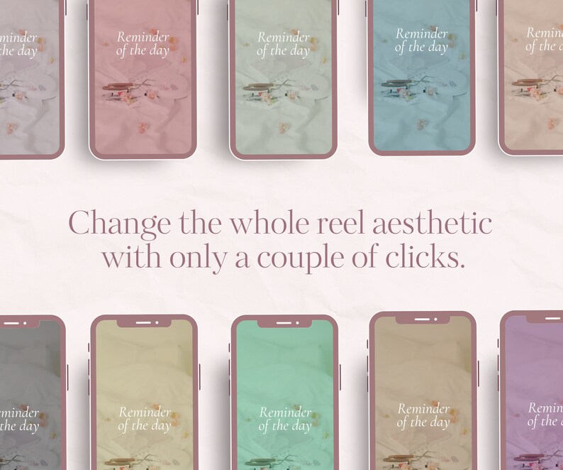 200 Reel Pink Mental Health Templates, Self-care, Wellness, Instagram ...