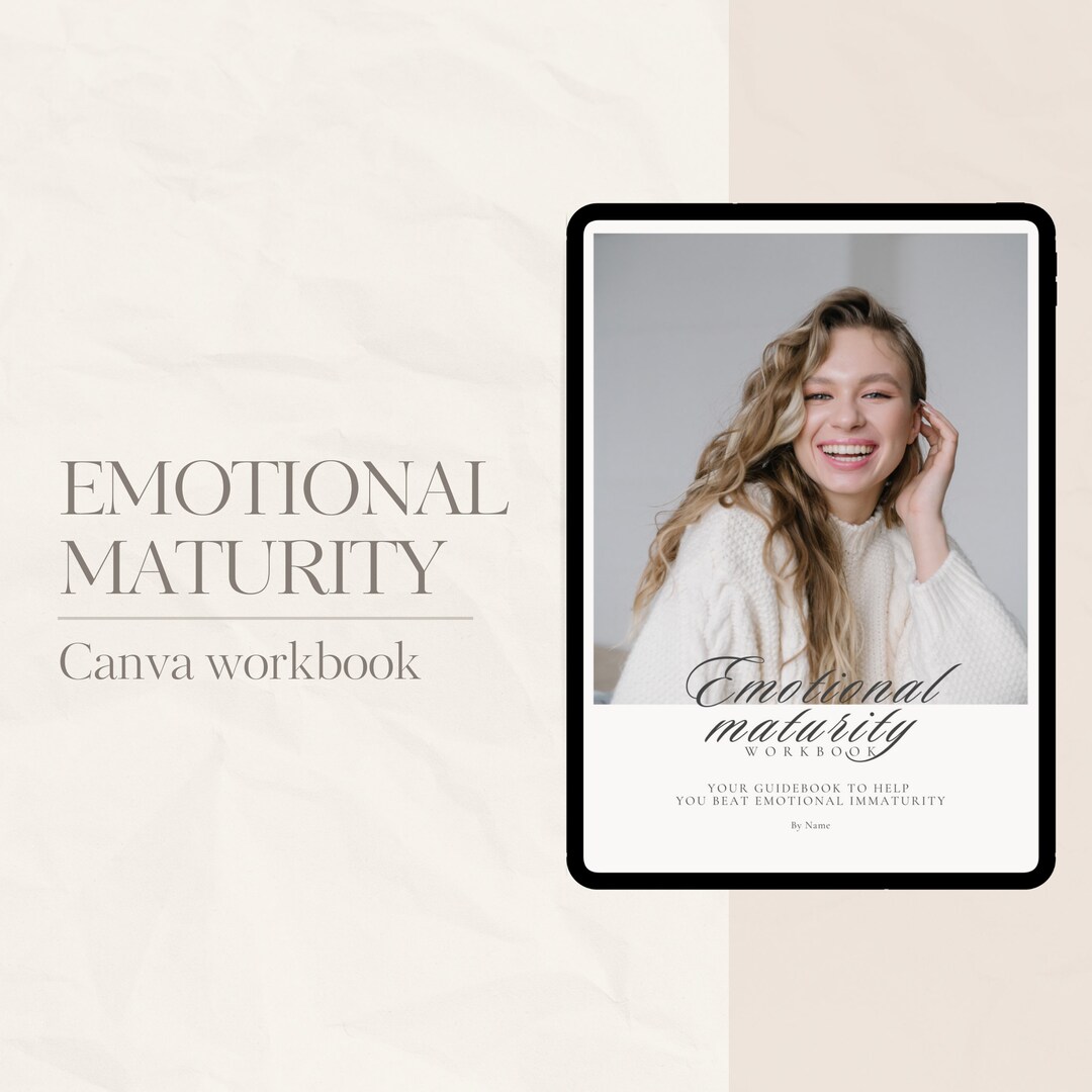 29 Page Emotional Maturity Workbook - Etsy
