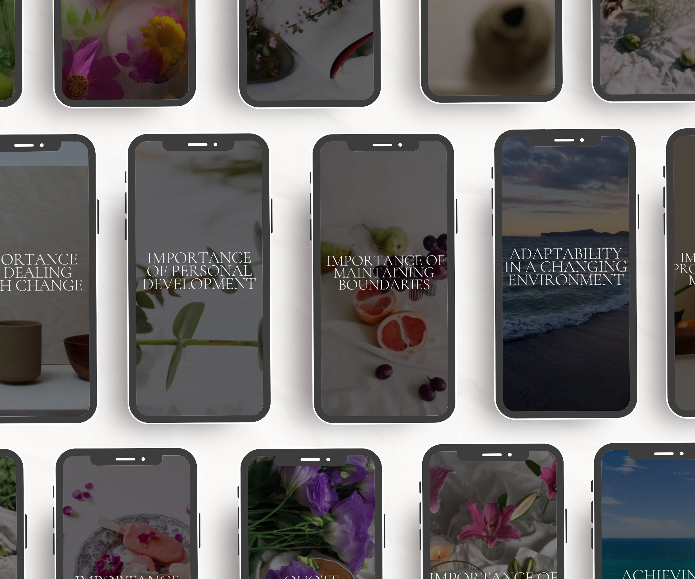 30 Mindset Reel Templates, Self-help, Mental Health, Wellness, Self ...