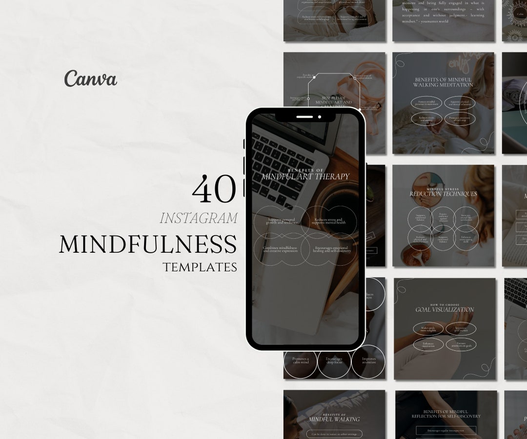 40 Mindfulness Infographic Templates Self-care - Etsy