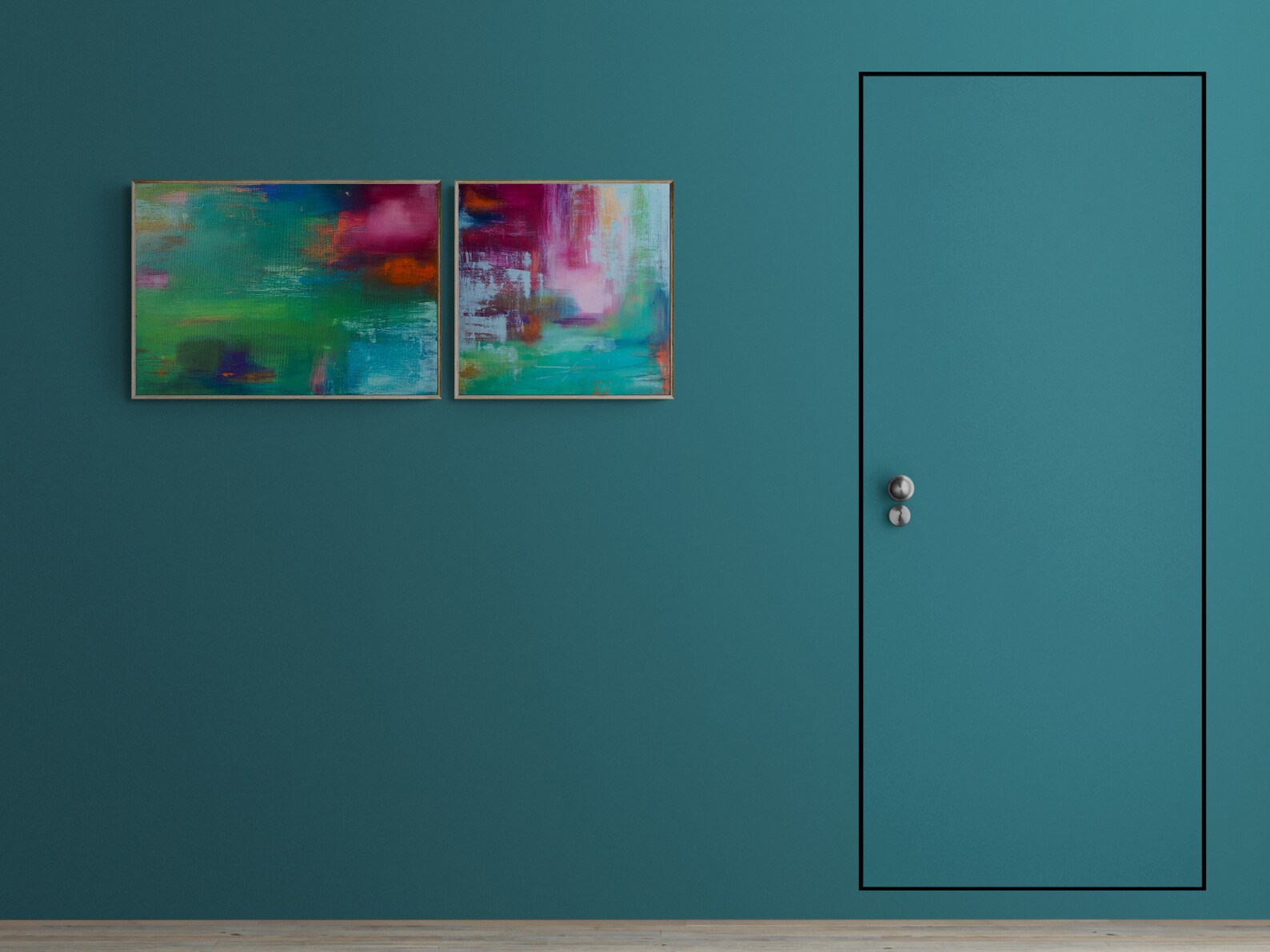 Inside Out Original Abstract Painting, Painted With Oil and Acrylic ...