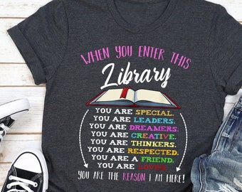 When You Enter This Library - Etsy