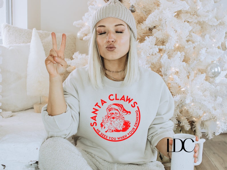 Santa Claws SVG Christmas SVG White Claw Inspired SVG Santa - Etsy