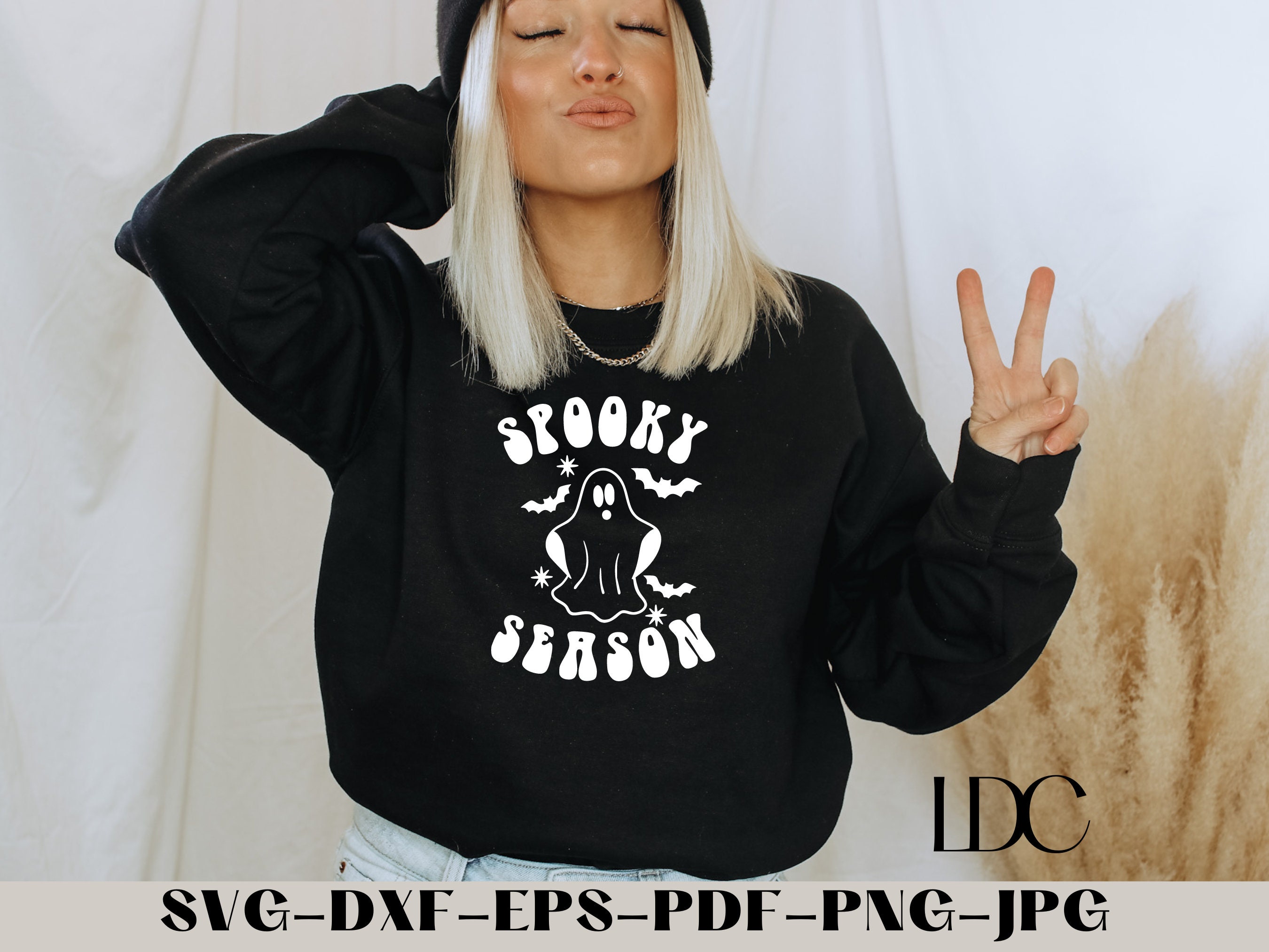 Spooky Season Ghost SVG Ghost SVG Halloween SVG Spooky - Etsy