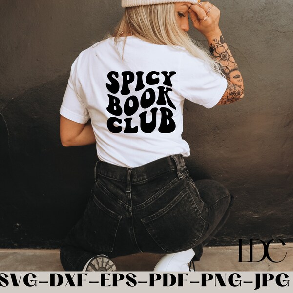 Spicy Book Club Svg - Etsy