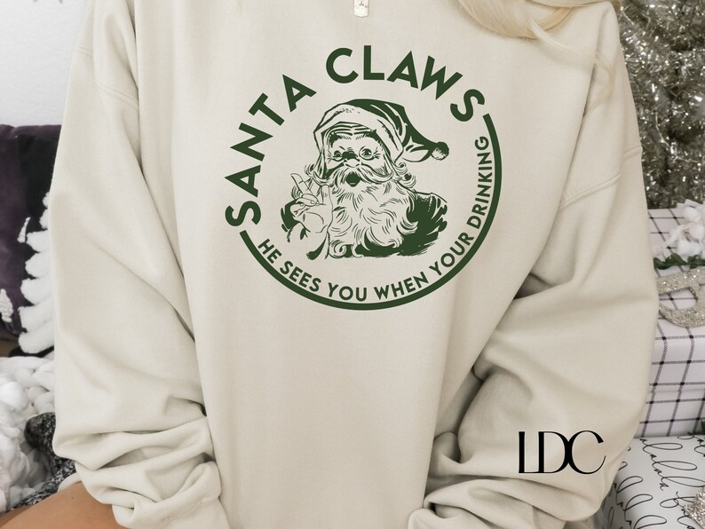 Santa Claws SVG Christmas SVG White Claw Inspired SVG Santa - Etsy