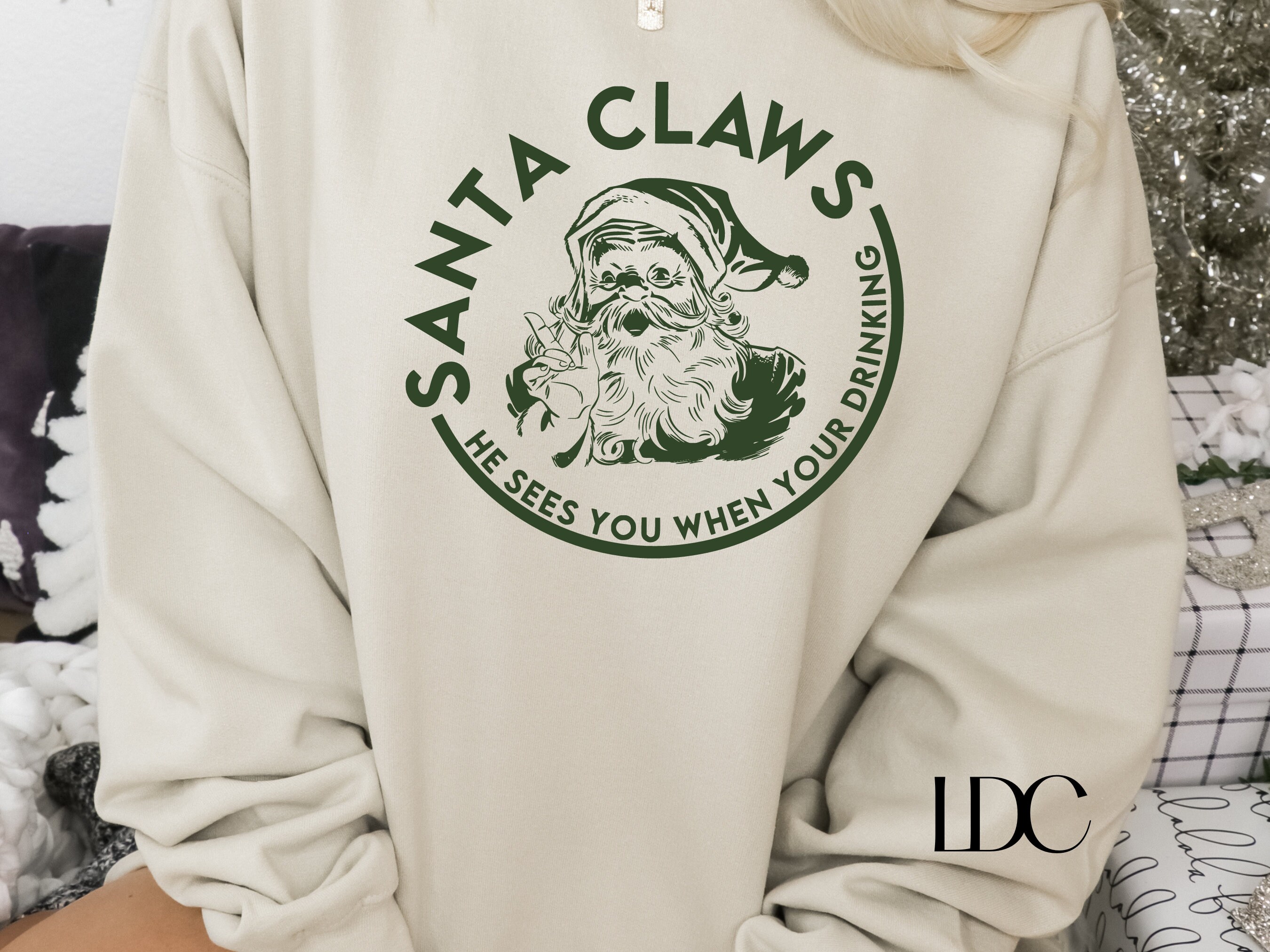 Santa Claws SVG Christmas SVG White Claw Inspired SVG Santa - Etsy