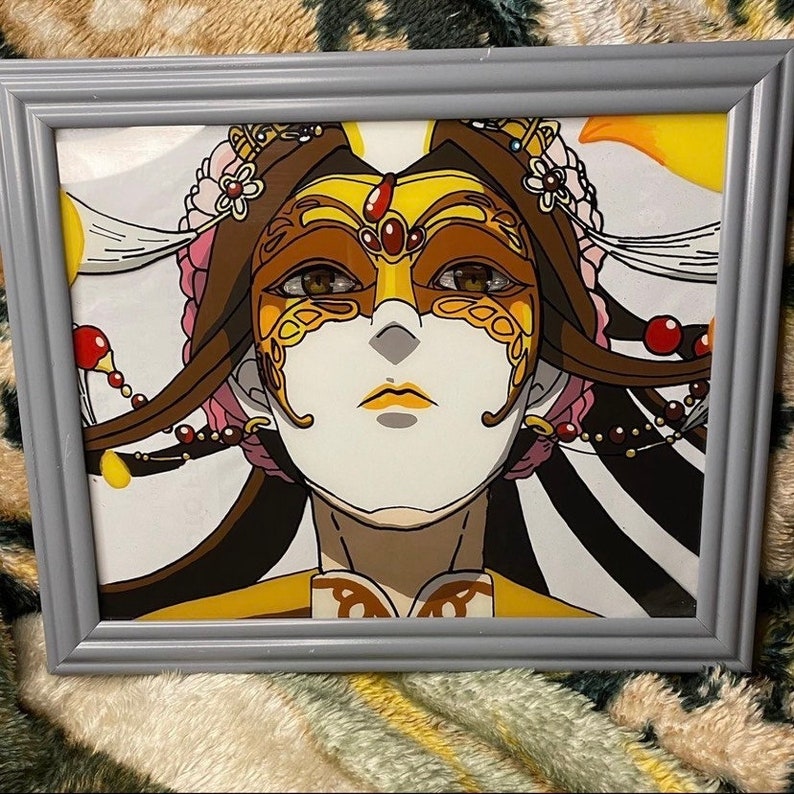 Xie Lian Tai Zi Dianxia TGCF Glass Painting - Etsy