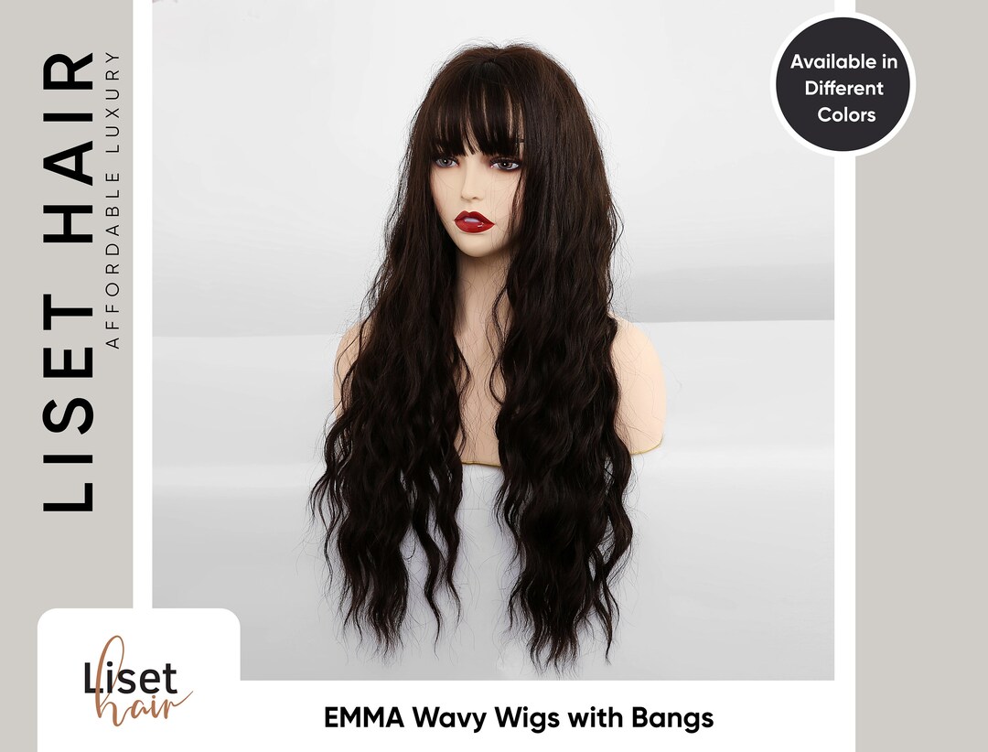 Emma Wig Different Colors Available Long Wavy Synthetic Hair Wig With ...