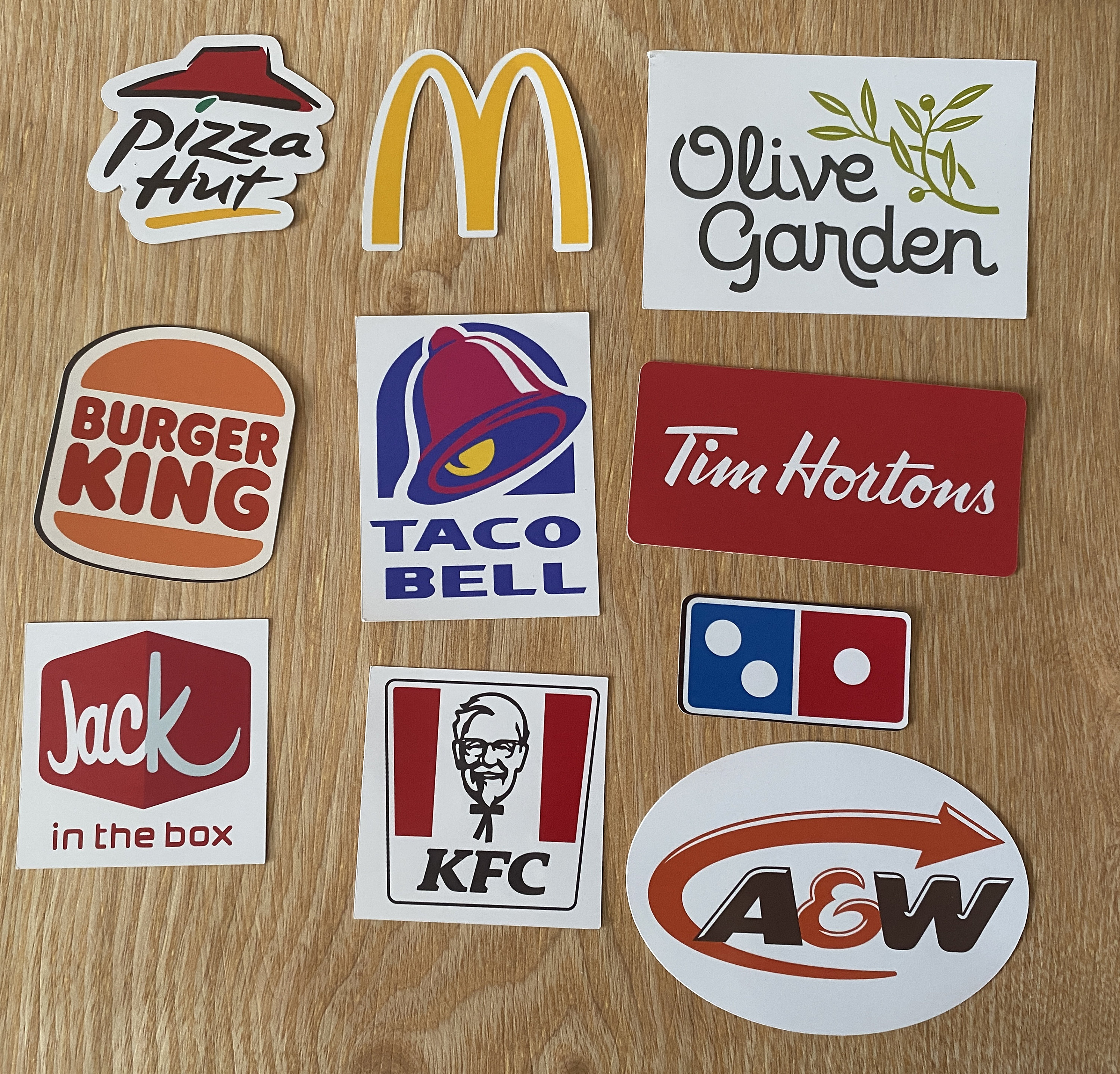 Restaurant Logo Vinyl Stickers - Etsy Canada