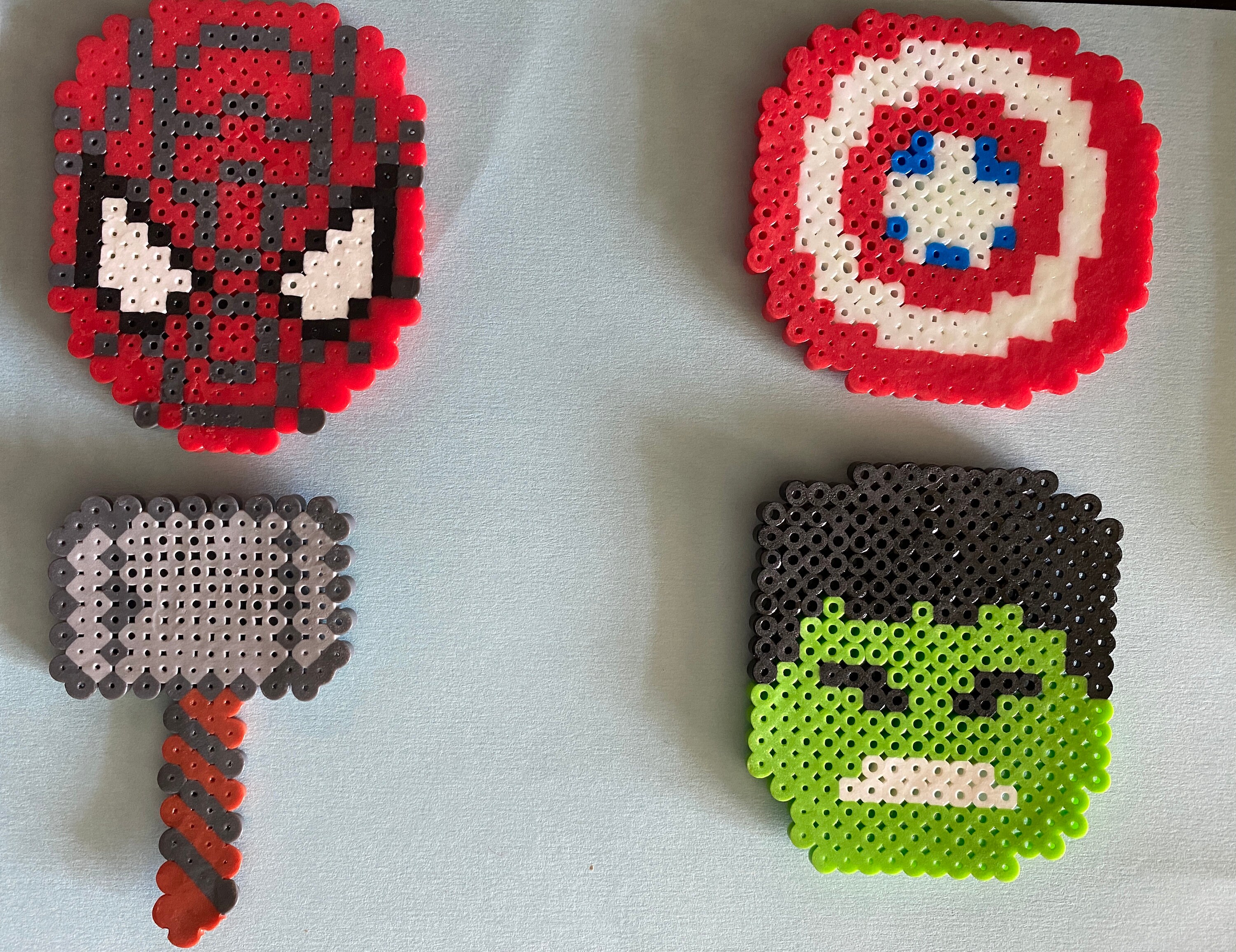Super Heroes Perler Bead Art | Etsy Canada