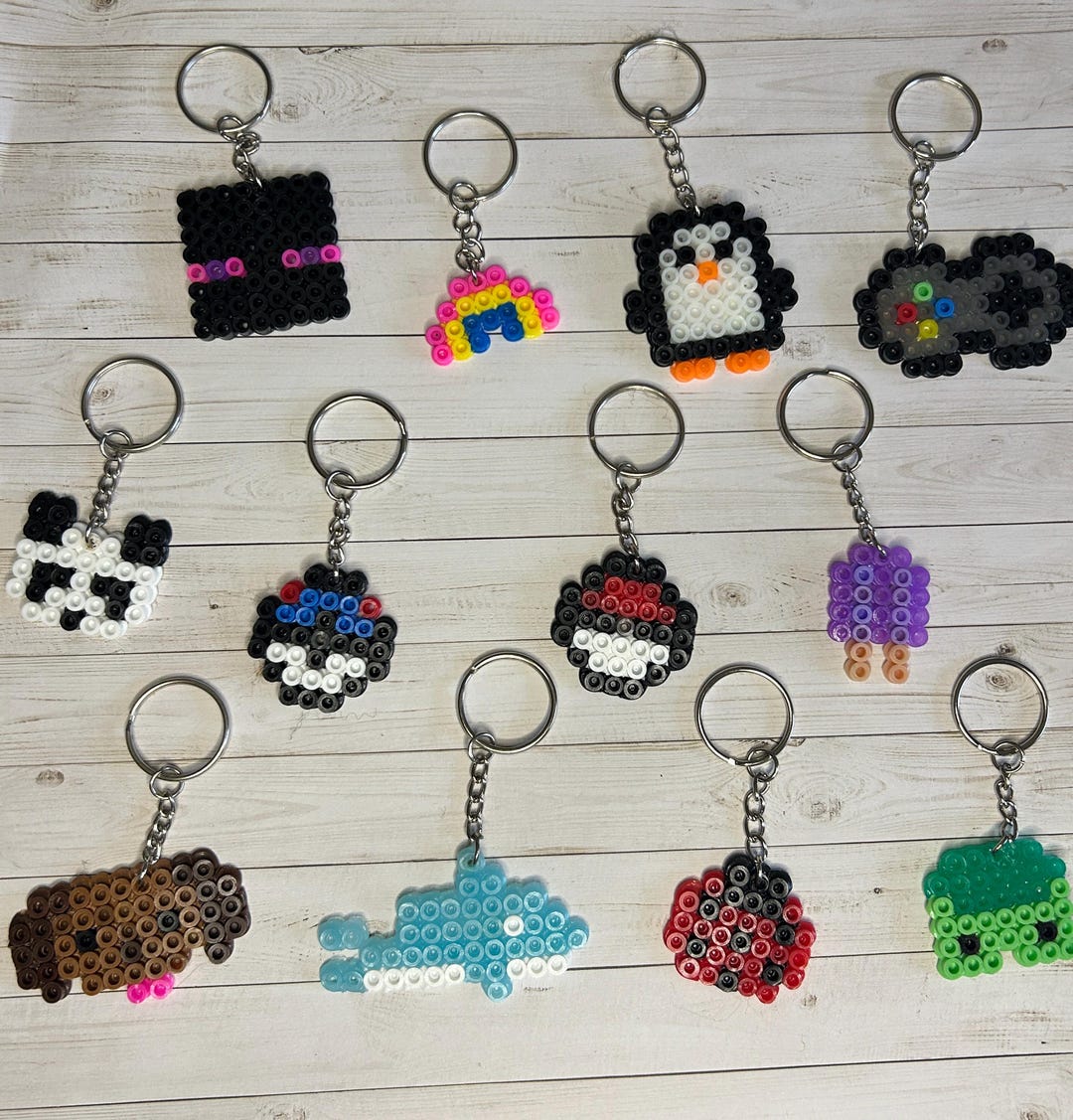 Handmade Pixel Art Keyring - Etsy