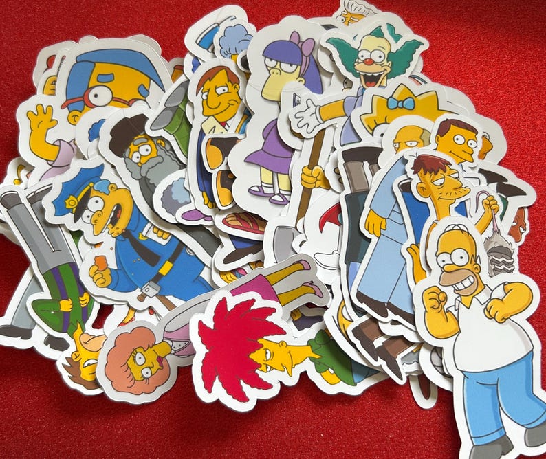 The Simpsons Stickers - Etsy
