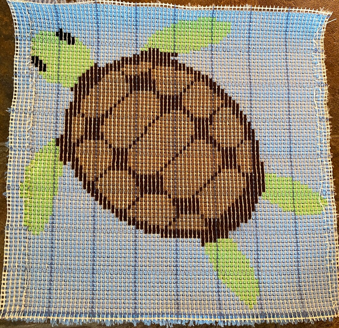 Completed Sea Turtle Latch Hook Rug - Etsy