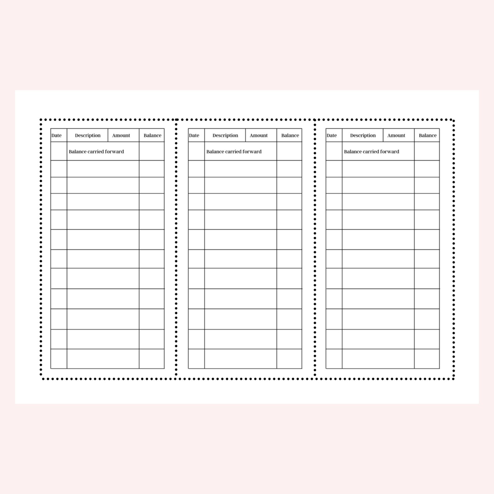 Cash Envelope Insert Printable for Budgeting Cash Envelope | Etsy