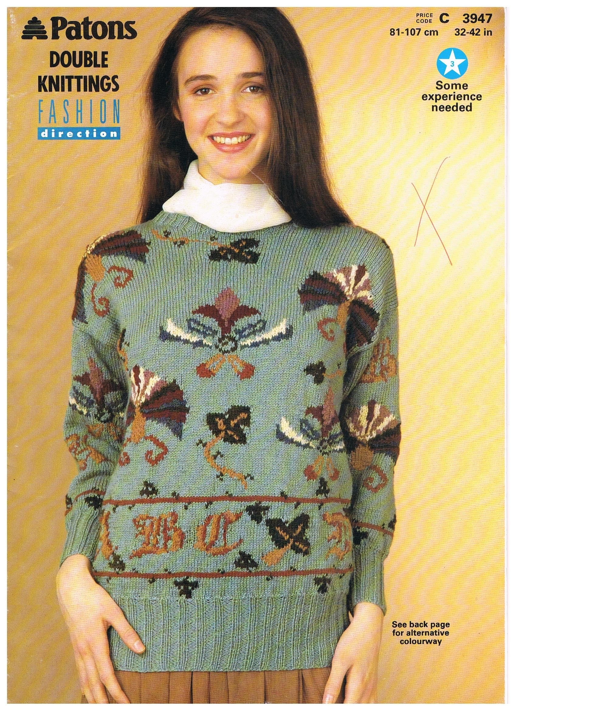 Vintage DK Jumper Knitting Pattern This is a Pattern NOT the Finished ...
