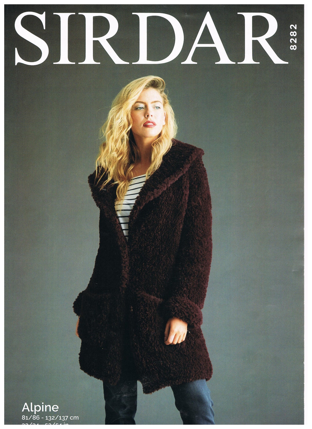 Sirdar Teddy Bear Coat in Alpine (super Chunky) Knitting Pattern. This ...