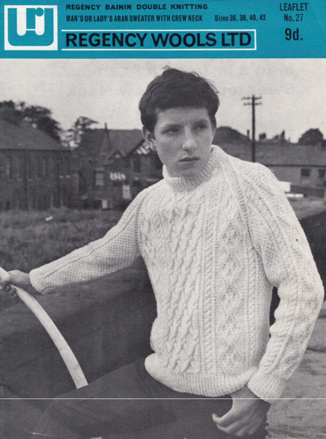 Vintage Crew Neck Aran Jumper to Fit 36-42 Inch Chest Unisex Intricate ...