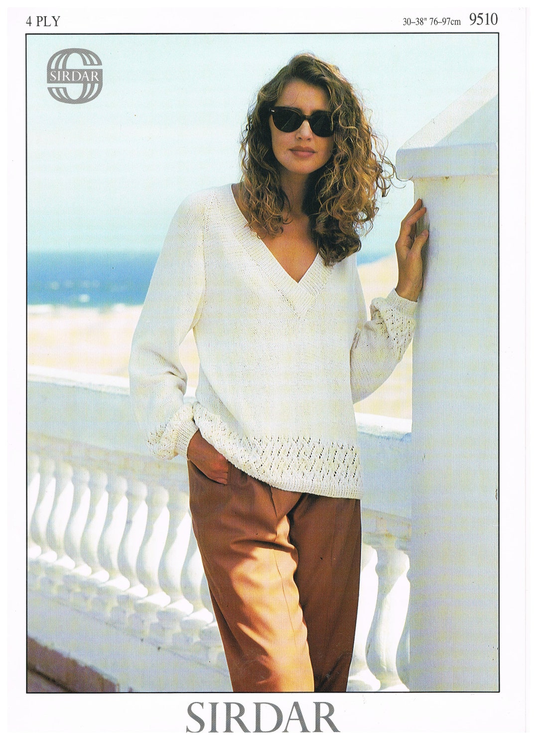 Sirdar Soft Cotton Jumper 4 Ply Knitting Pattern This is Not the ...