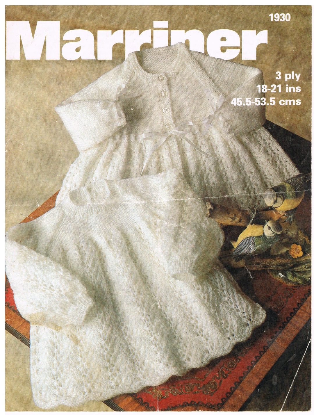 Baby's Matinee Jacket and Angel Top in 3 Ply by Marriner Pattern Only ...