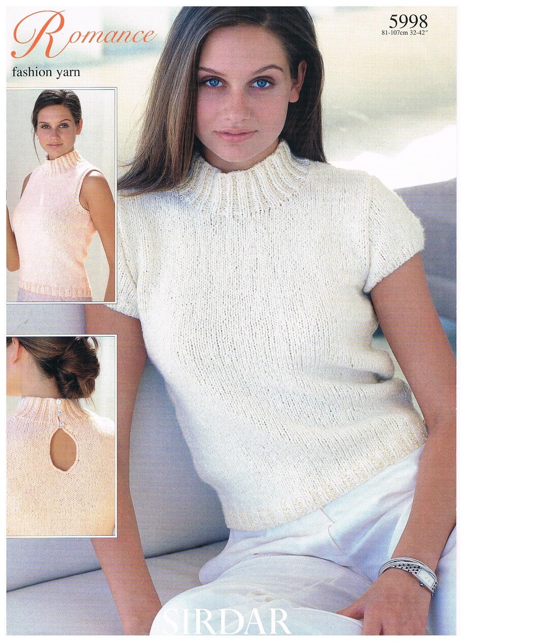 Vintage Short Sleeve Top Knitting Pattern This is for the Pattern NOT ...
