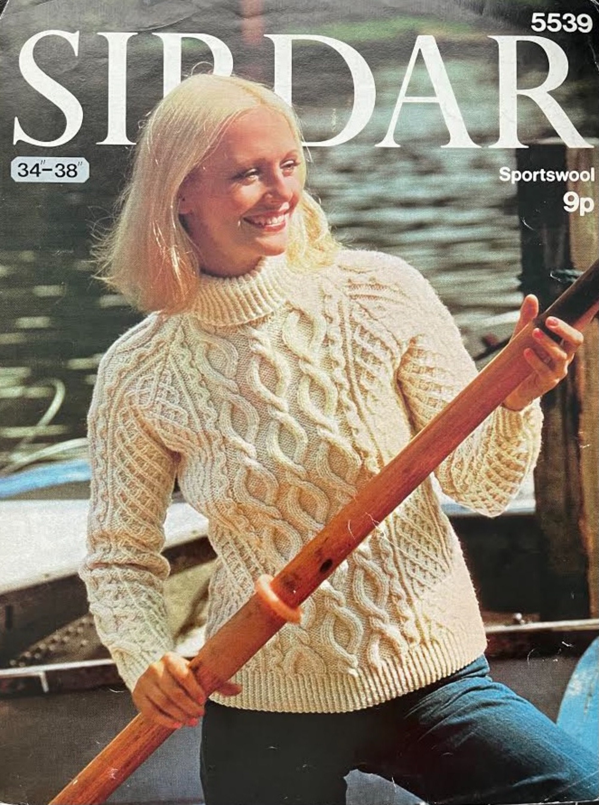 Aran Jumper Knitting Pattern Womens Vintage Pattern - Etsy