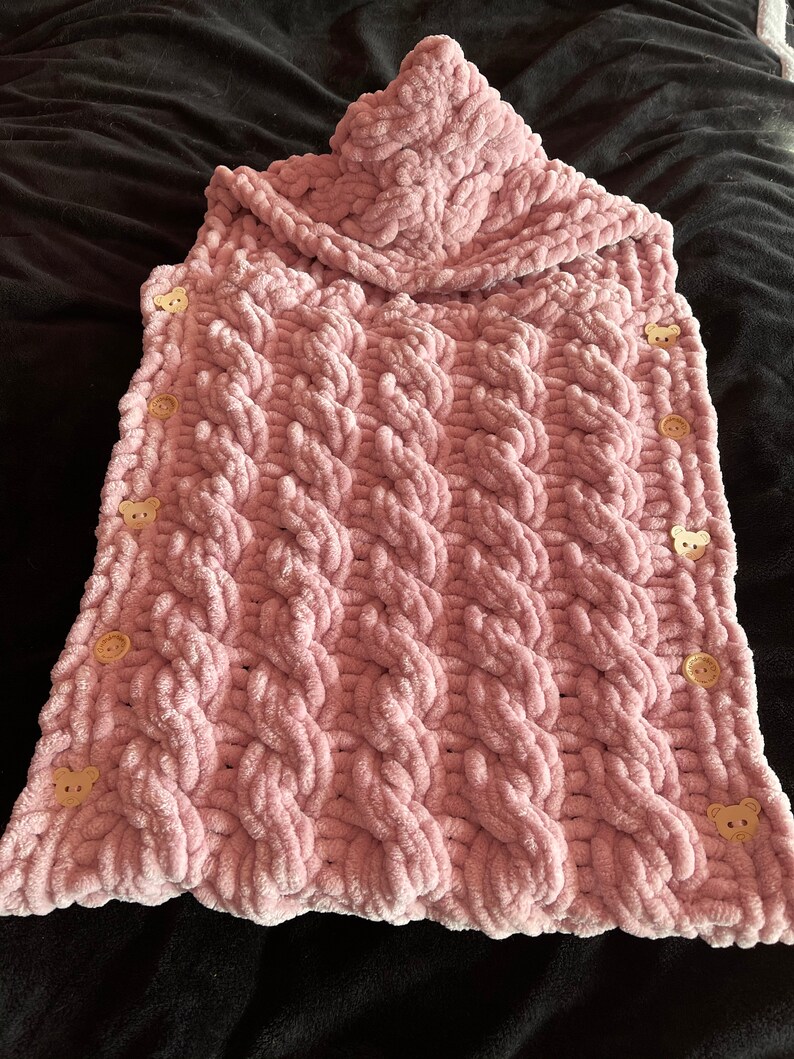 Easy Knitting Pattern - Baby Sleeping Bag Swaddling Papoose Hooded ...