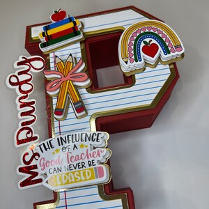 Teacher Appreciation Gift Teacher Appreciation Week 3D Letter Teacher ...
