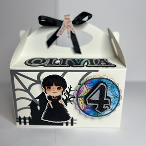 Wednesday Inspired Party Favor Boxes Birthday Party Treat Boxes Goodie ...