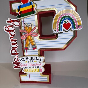 Teacher Appreciation Gift Teacher Appreciation Week 3D Letter Teacher ...