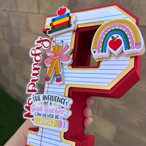 Teacher Appreciation Gift Teacher Appreciation Week 3D Letter Teacher ...