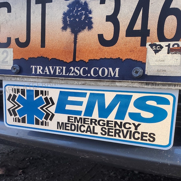Ems License Plate Topper - Etsy