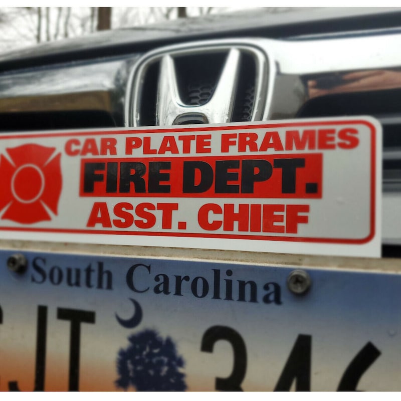 Custom Fire Fighter License Plate - Etsy
