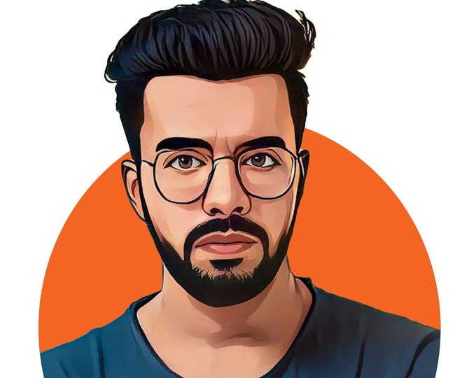 Custom Cartoon Photo Portrait From Photo Custom Avatar Cartoon ...